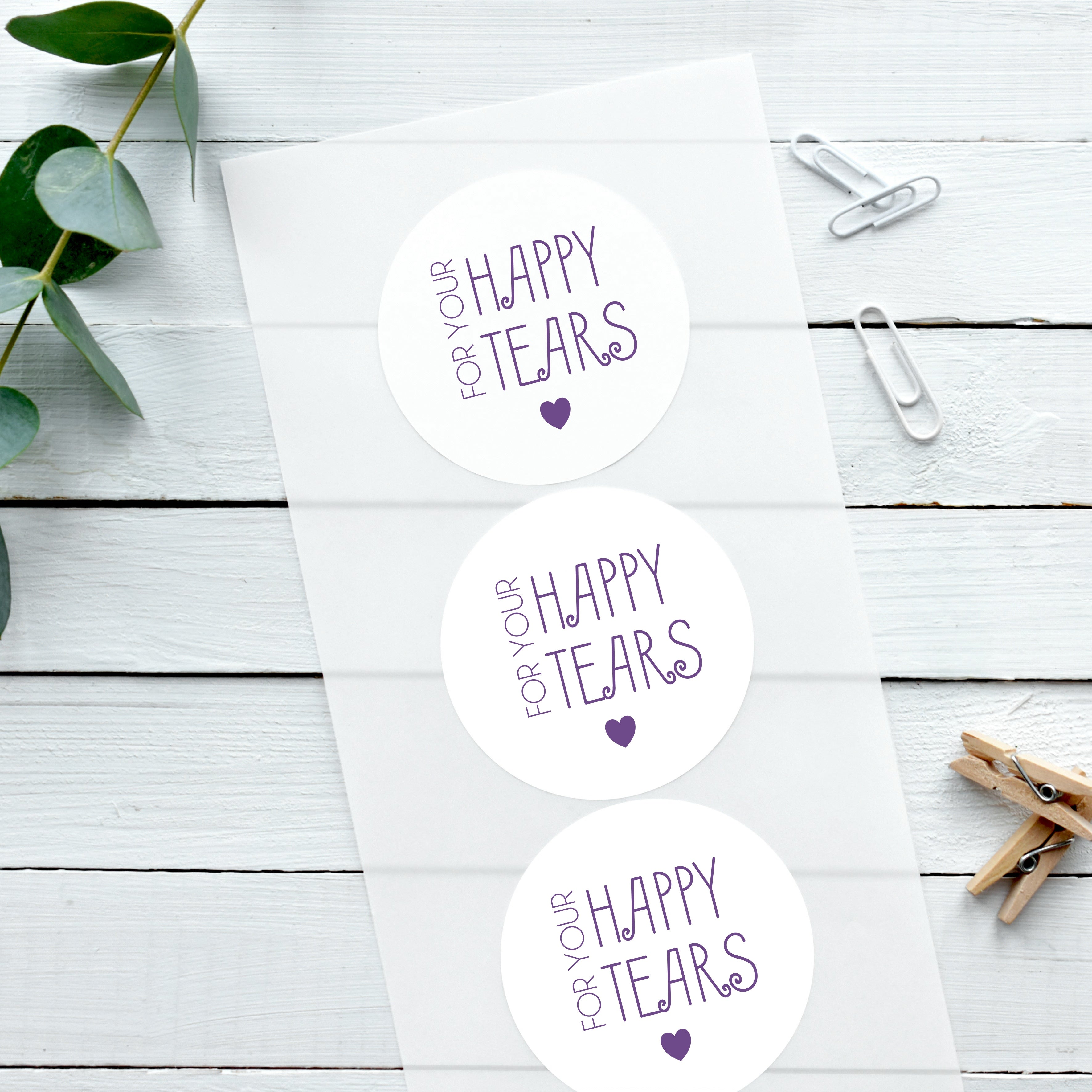 Happy Tears Stickers – The Dried Petal Company